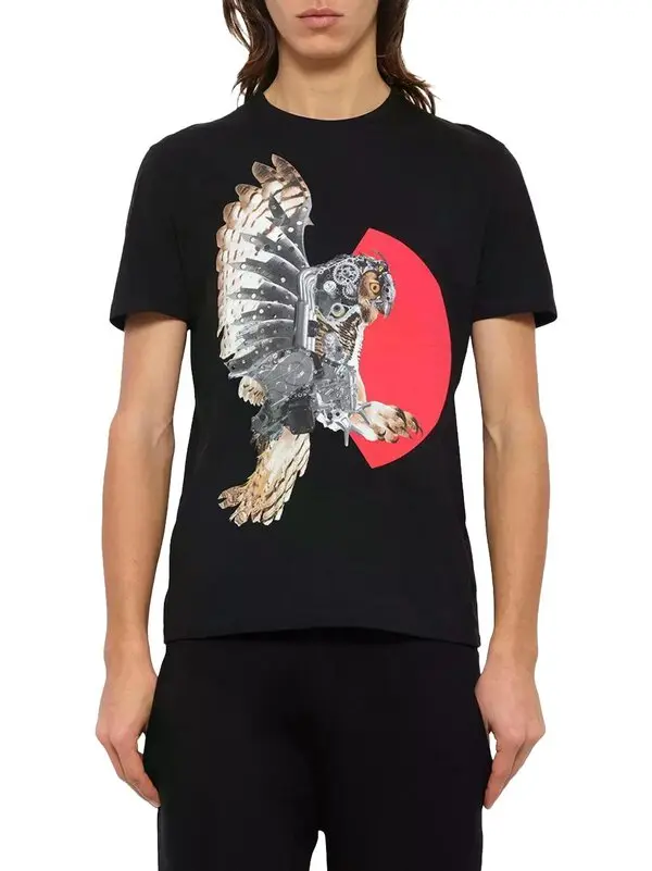 Neil Barrett Owl-print T-shirt - Black