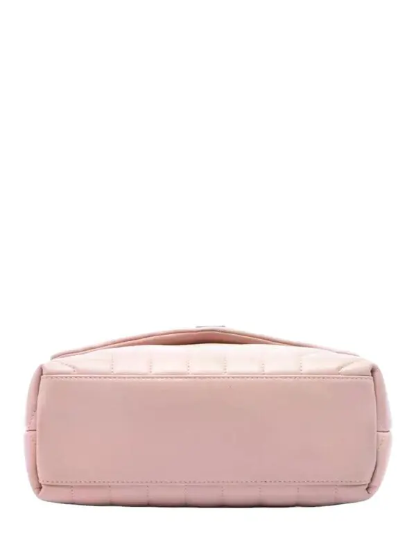 Saint Laurent Small Matelasse Calfskin Monogram Loulou Shoulder Bag - Pink