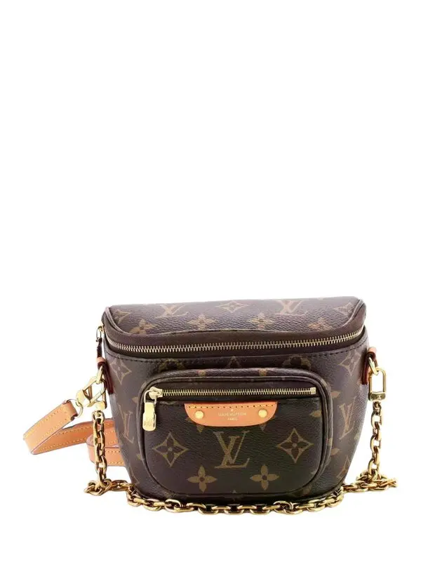 LOUIS VUITTON Monogram Canvas Mini Belt Bag - Brown