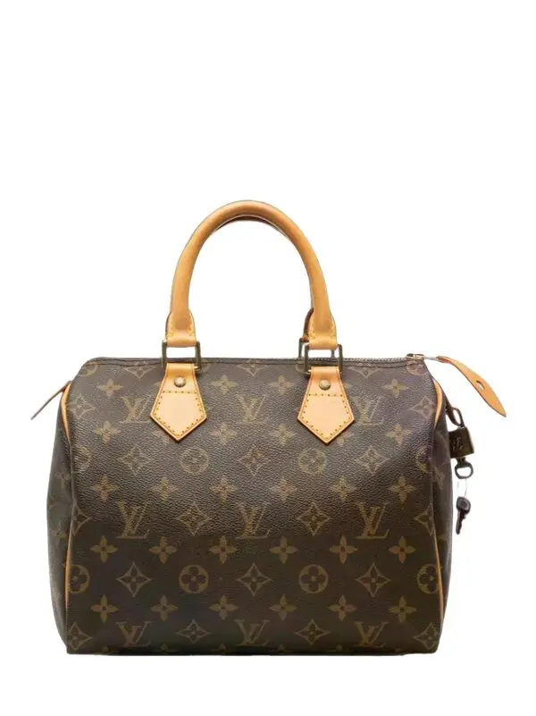 LOUIS VUITTON 1997 Monogram Speedy 25 Boston Bag - Brown