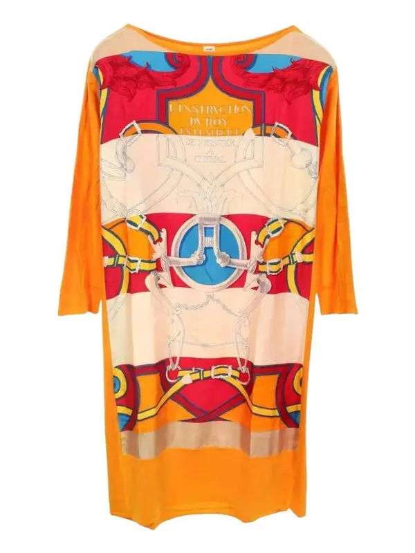 Hermès L’instruction Du Roy' Tie-fastening Dress - Orange