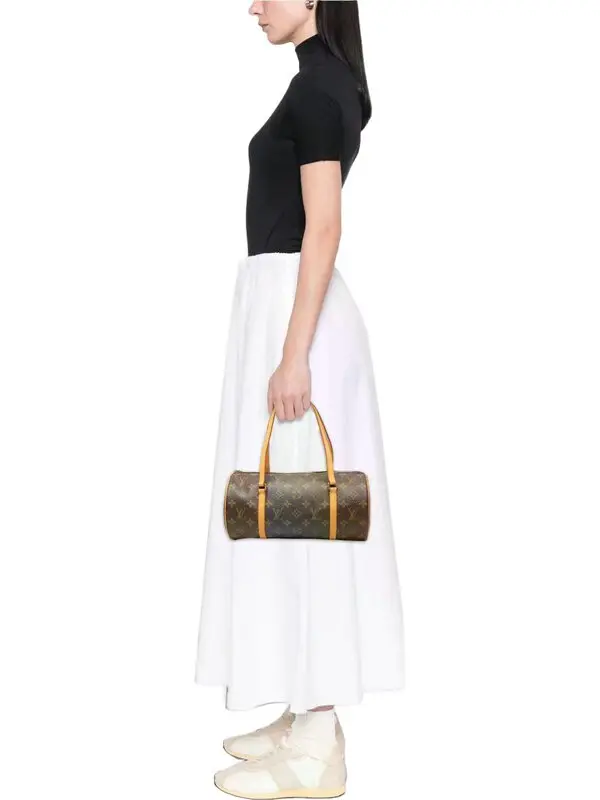 LOUIS VUITTON Monogram Papillon 30 Handbag - Brown