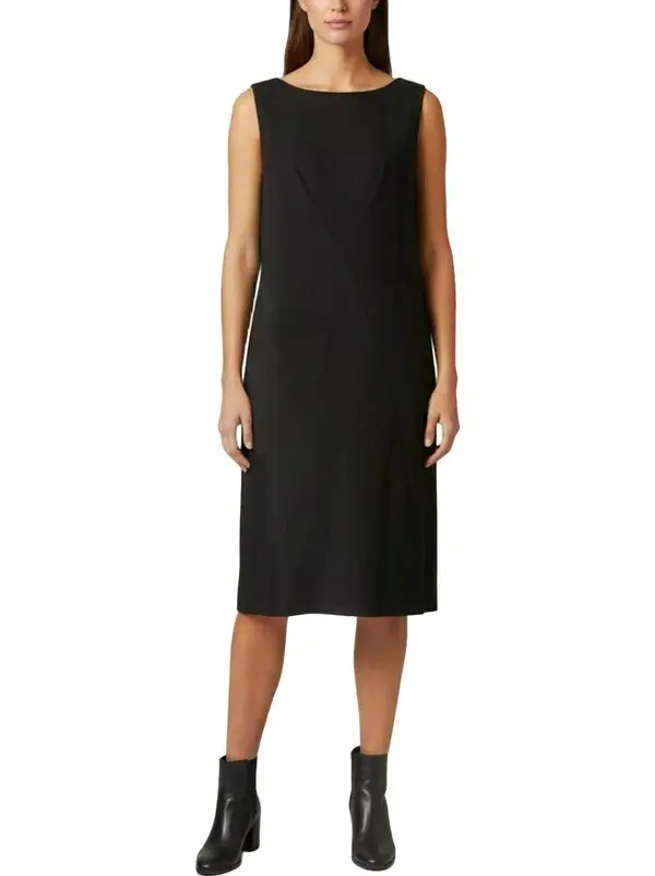 Escada Sleeveless Seam-detail Midi Dress - Black