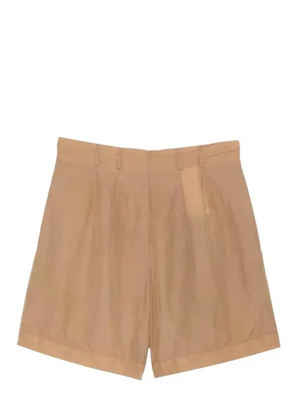 Philosophy Di Lorenzo Serafini Pleated High-waisted Shorts - Neutrals