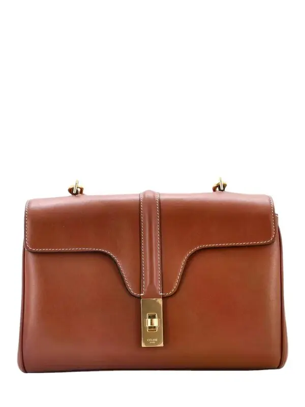 Celine Soft 16 Bag Smooth Calfskin Shoulder Bag - Brown