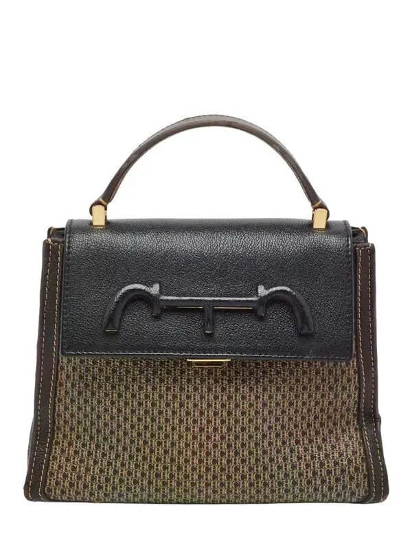 Carolina Herrera Ch Monogram Top Handle Tote Bag - Brown