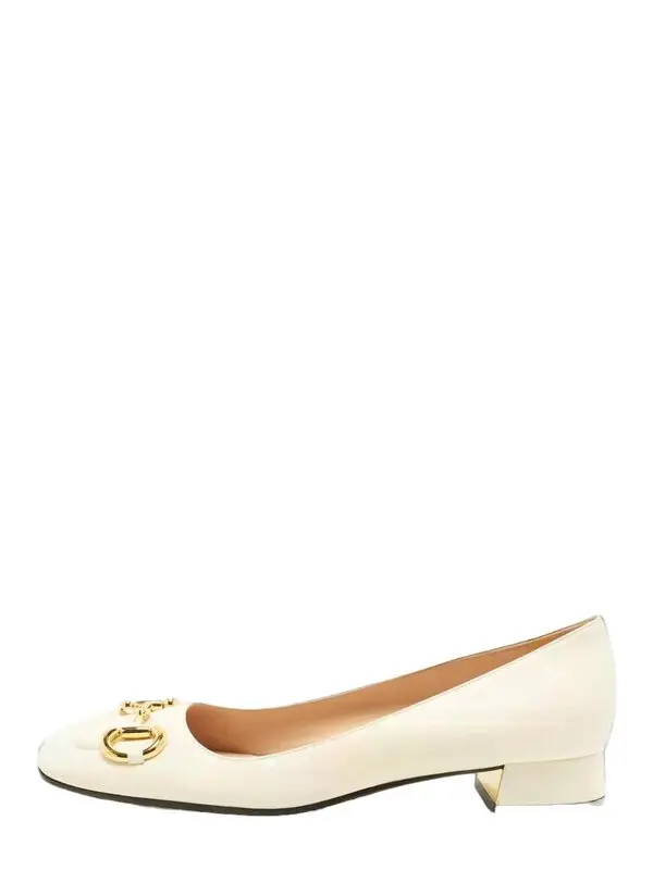 Gucci Horsebit Leather Ballet Flats - Neutrals