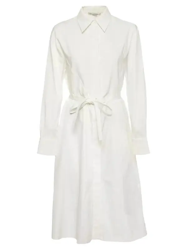 Stella McCartney Belted Midi Dress - White