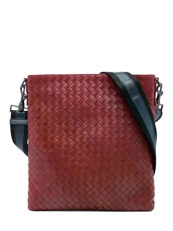 Bottega Veneta 2012-2026 Nappa Intrecciato Vn Crossbody Bag - Red