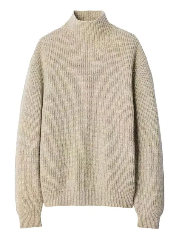 LEMAIRE High-neck Yak Alpaca Sweater - Neutrals