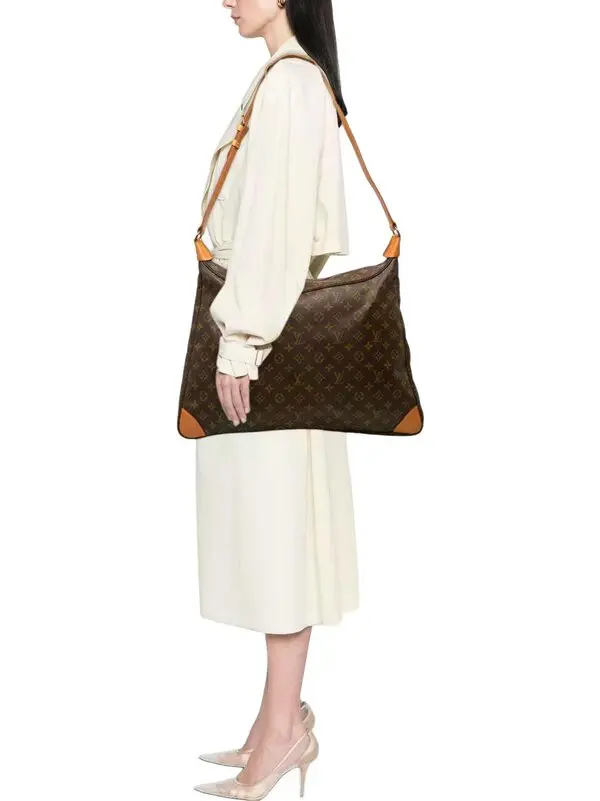 LOUIS VUITTON 1990 Monogram Boulogne 50 Shoulder Bag - Brown