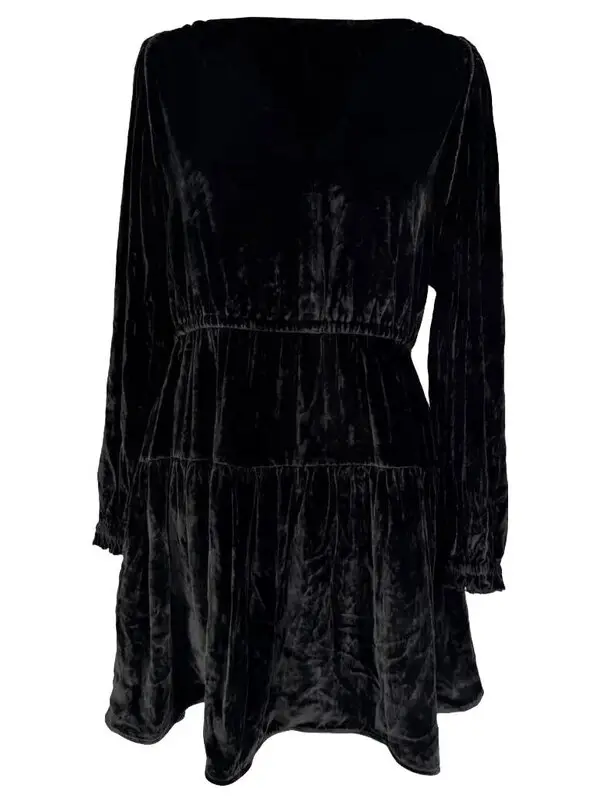 Ulla Johnson Audrey Tiered Mini Dress - Black