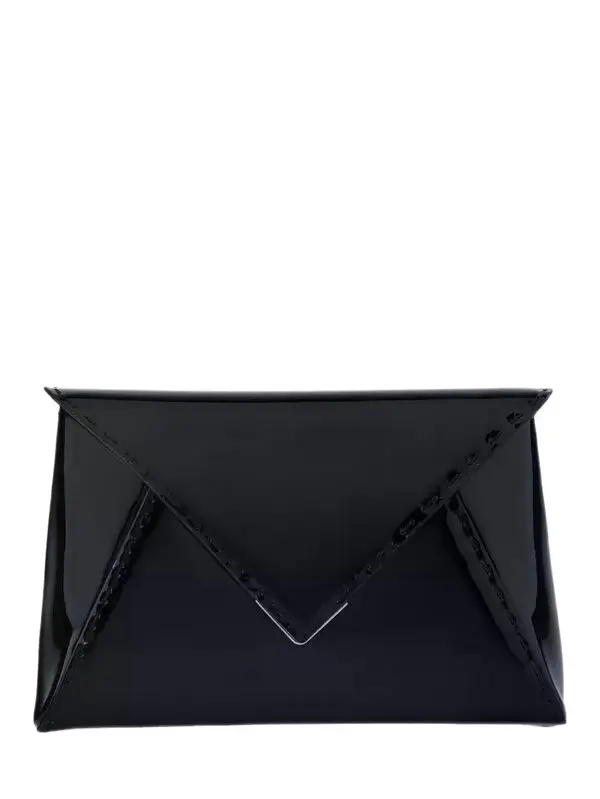 Tyler Ellis Patent Leather Clutch Bag - Black