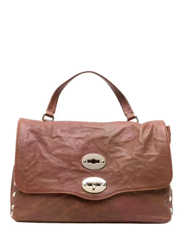 ZANELLATO Postina Stud-embellished Tote Bag - Brown
