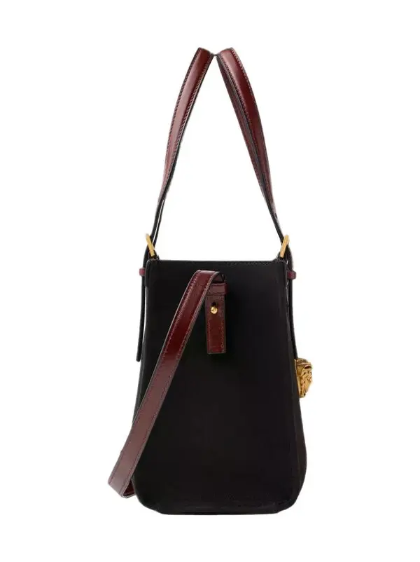 Versace Rivière Mini Canvas Tote - Black