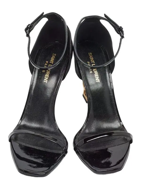 Saint Laurent Opyum Monogram Sandals - Black
