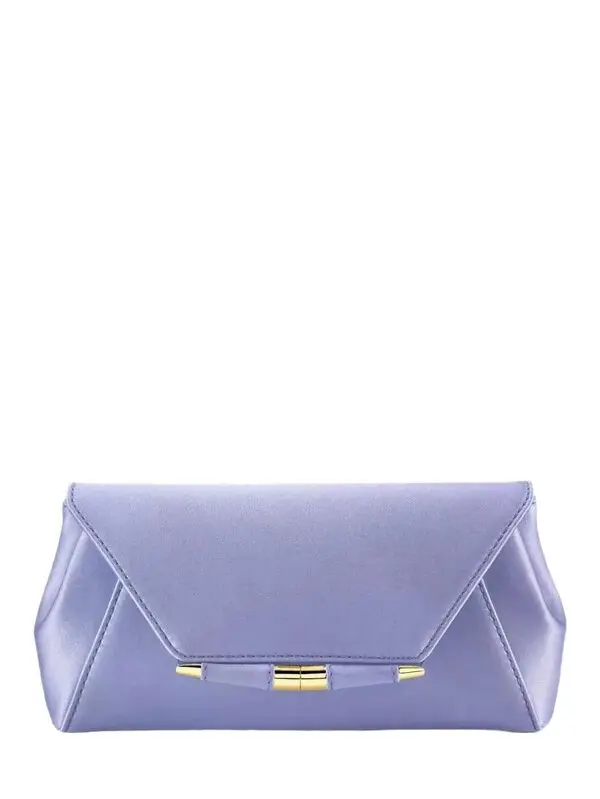 Tyler Ellis Small Piper Infinity Bar Clutch Bag - Purple