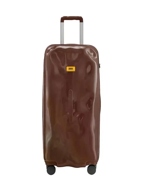 CRASH BAGGAGE Dented-effect Suitcase - Brown