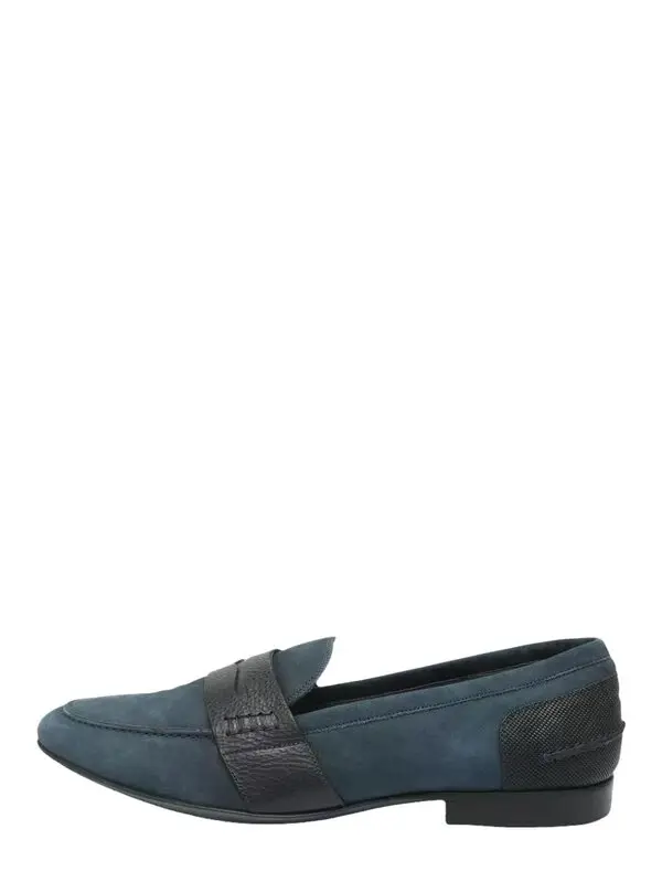LANVIN Panelled Penny-slot Loafers - Blue