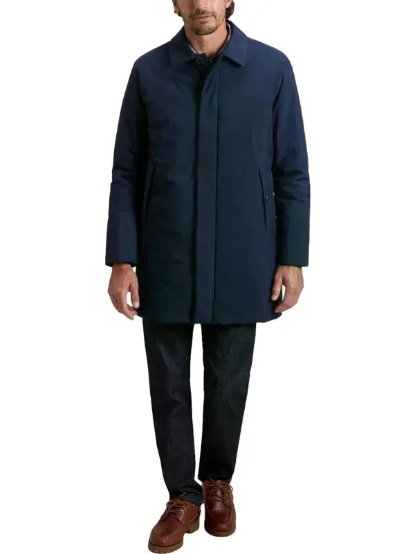 Woolrich Cloud Lamar Single-breasted Coat - Blue