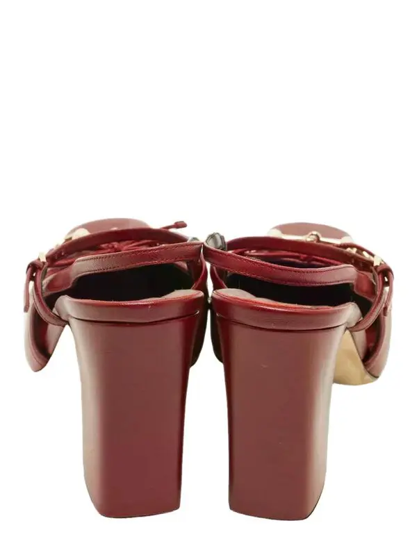 Gucci Horsebit Bow Detail Pumps - Red