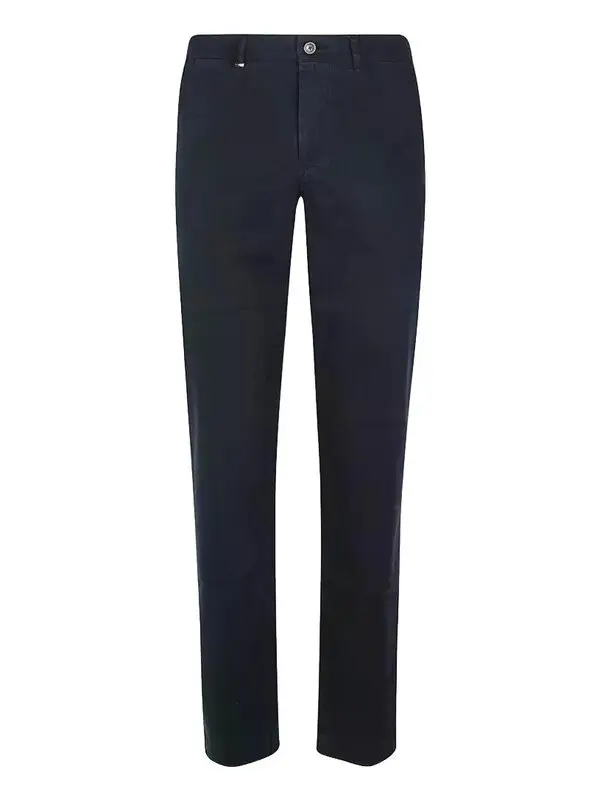Etro Straight-leg Cotton Trousers - Blue