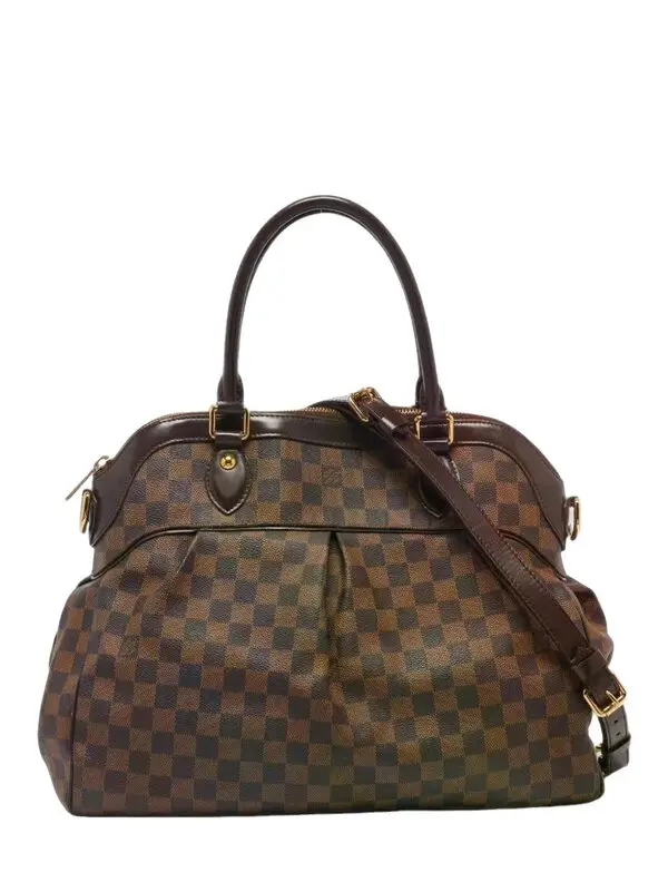 LOUIS VUITTON 2008 Gm Trevi Damier Ebene Tote Bag - Brown