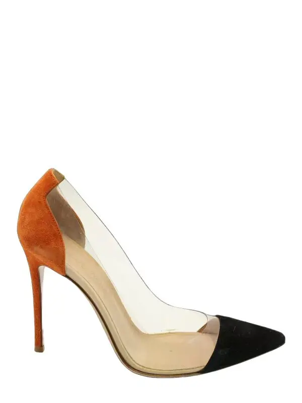 GIANVITO ROSSI Paneled Stiletto Pumps - Orange