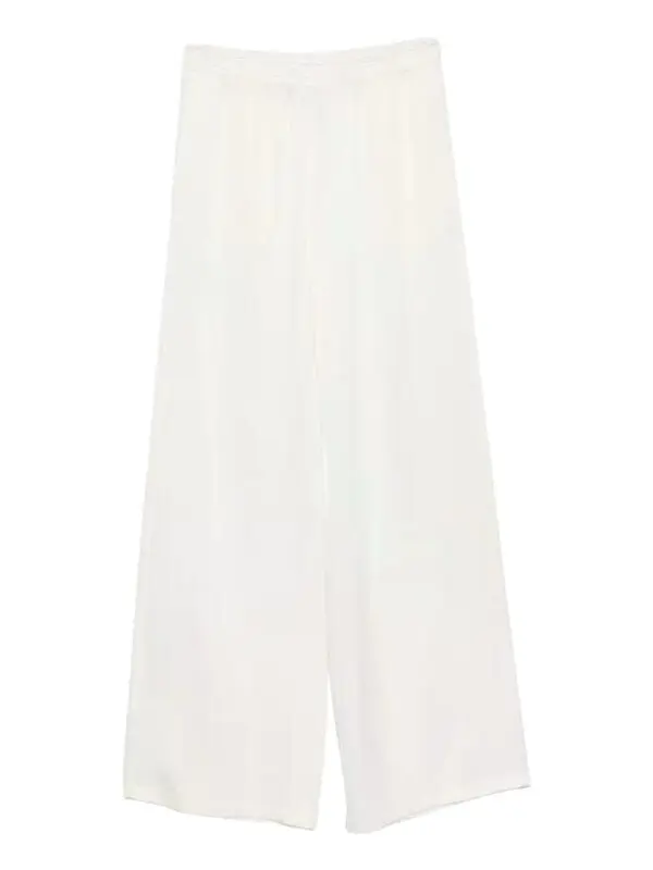 Fabiana Filippi Palazzo Pants With Elasticated Waistband - White