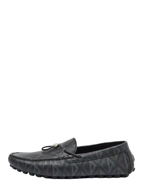 Dior Leather Cd Diamond Loafers - Black