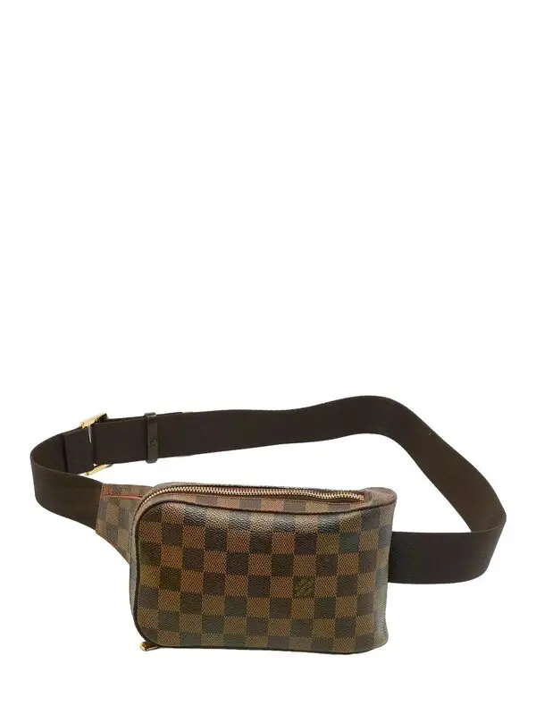 LOUIS VUITTON 2004 Geronimos Damier Ebene Canvas Belt Bag - Brown