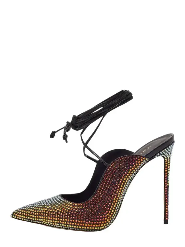 LE SILLA Crystal Embellished Stiletto Pumps - Black
