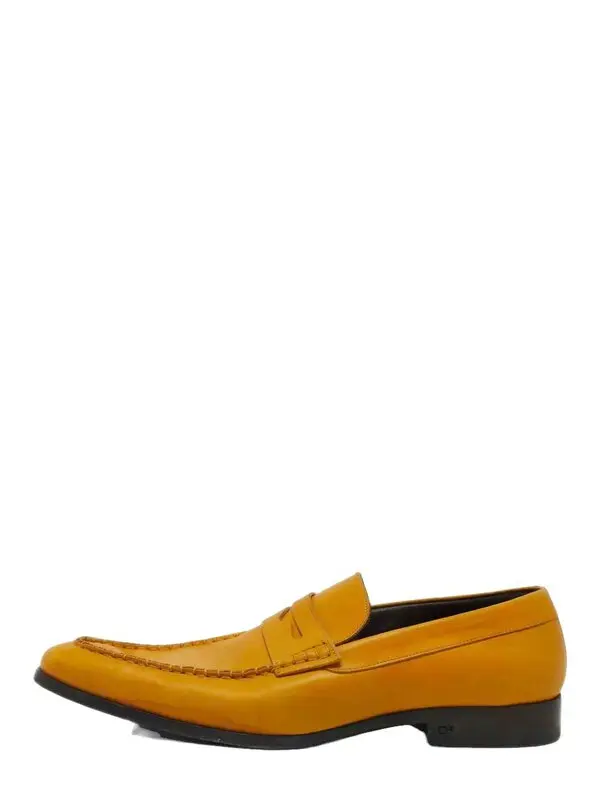 Dsquared2 Leather Penny Loafers - Yellow