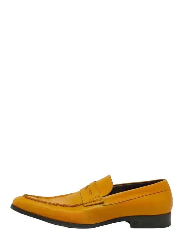 Dsquared2 Penny Leather Loafers - Yellow