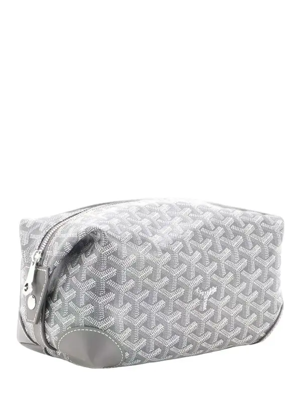 Goyard Boeing Trouse De Toilette Pouch In Coated Canvas - Grey
