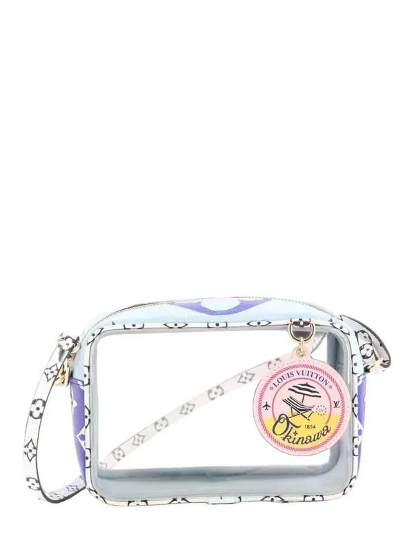 LOUIS VUITTON Beach Pouch Limited Edition Cities Colored Monogram Giant Clutch Bag - Blue