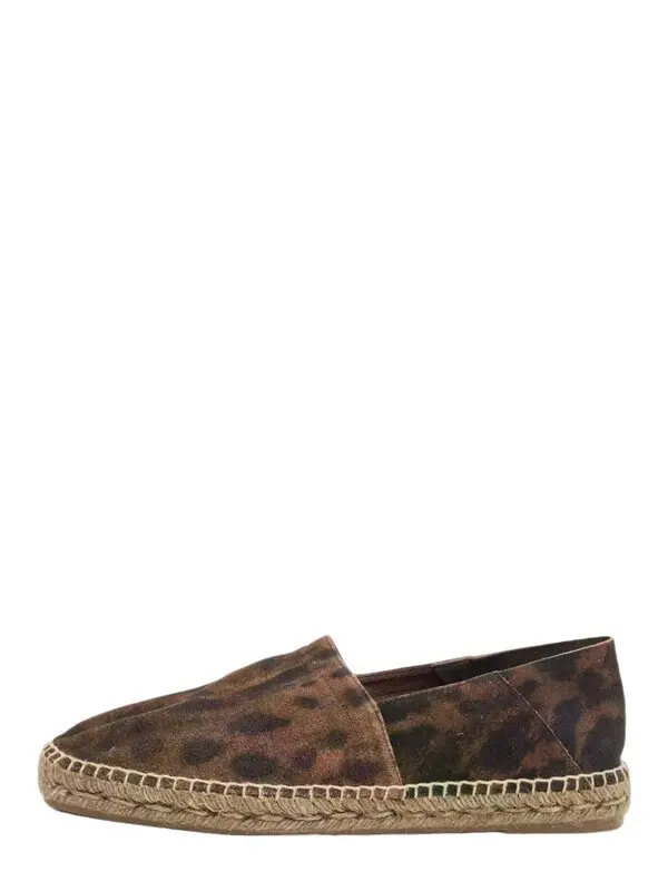 TOM FORD Suede Camouflage Print Espadrilles - Brown