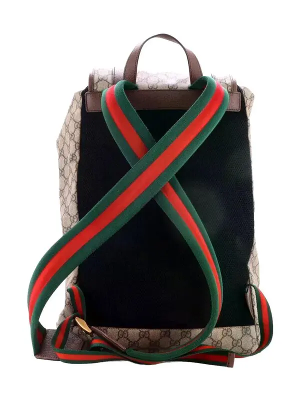 Gucci Soft Gg Coated Canvas Large Backpack - Brown