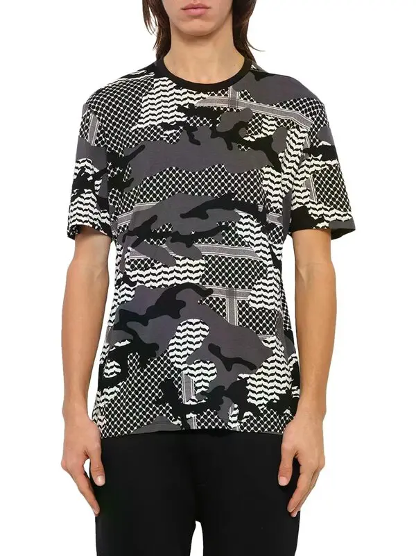 Neil Barrett Camouflage-print T-shirt - Black