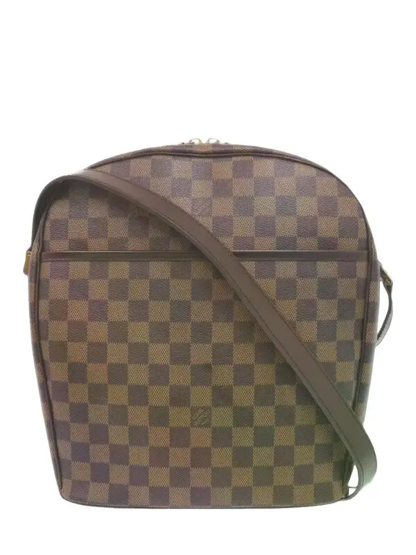 LOUIS VUITTON Damier Ebene Ipanema Gm Shoulder Bag - Brown