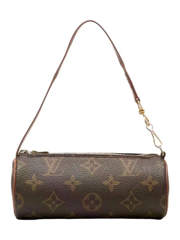 LOUIS VUITTON 2000-2026 Monogram Papillon Pochette Handbag - Brown
