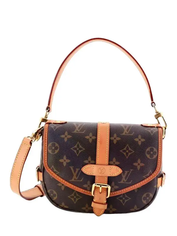 LOUIS VUITTON Saumur Monogram Canvas Bb Crossbody Bag - Brown