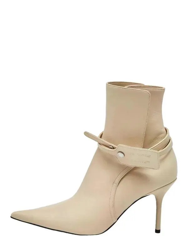 Off-White Allen Leather Ankle Boots - Neutrals