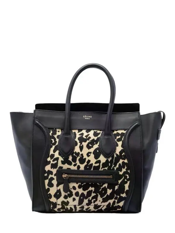 Celine 2001 Mini Luggage Tote Bag - Black
