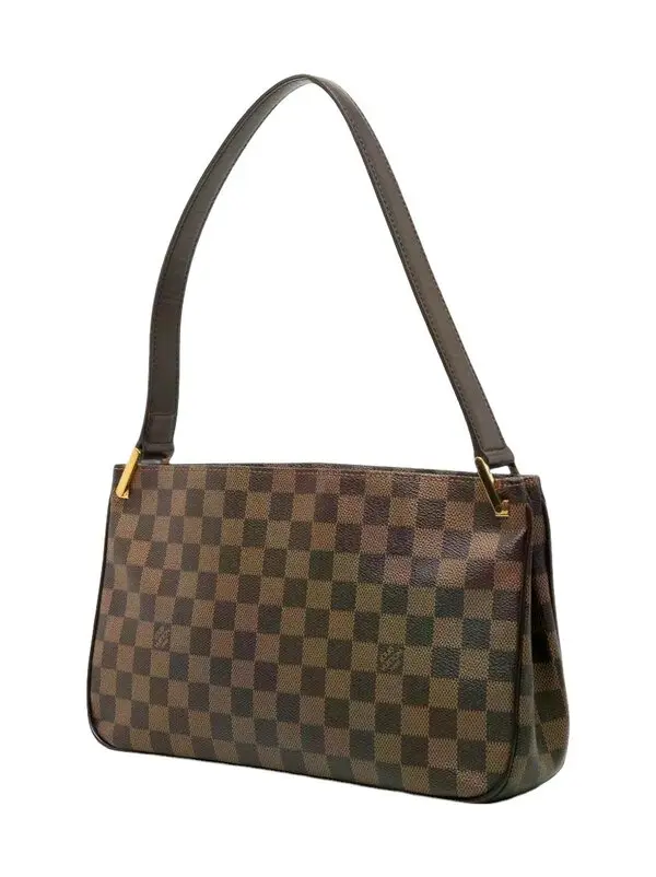 LOUIS VUITTON 2000-2020 Damier Ebene Aubagne Shoulder Bag - Brown