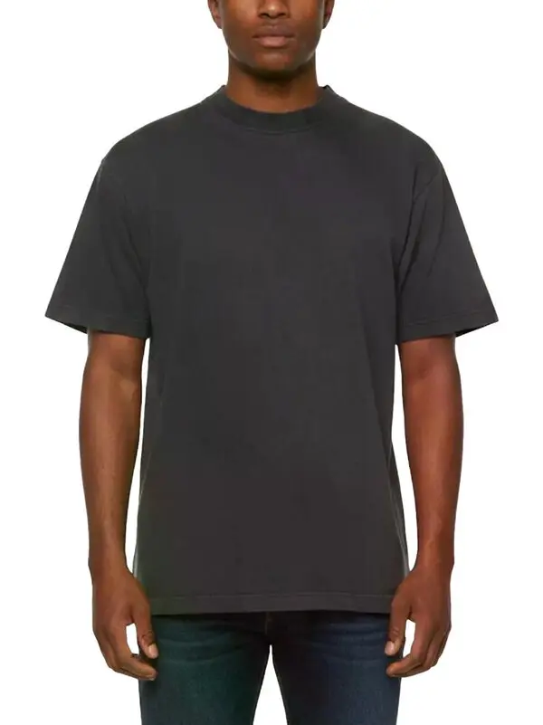 Balenciaga Faded Effect Logo Print T-shirt - Grey
