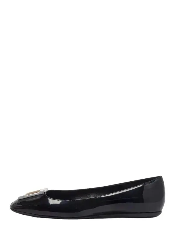 ROGER VIVIER Belle Vivier Buckle Ballet Flats - Black