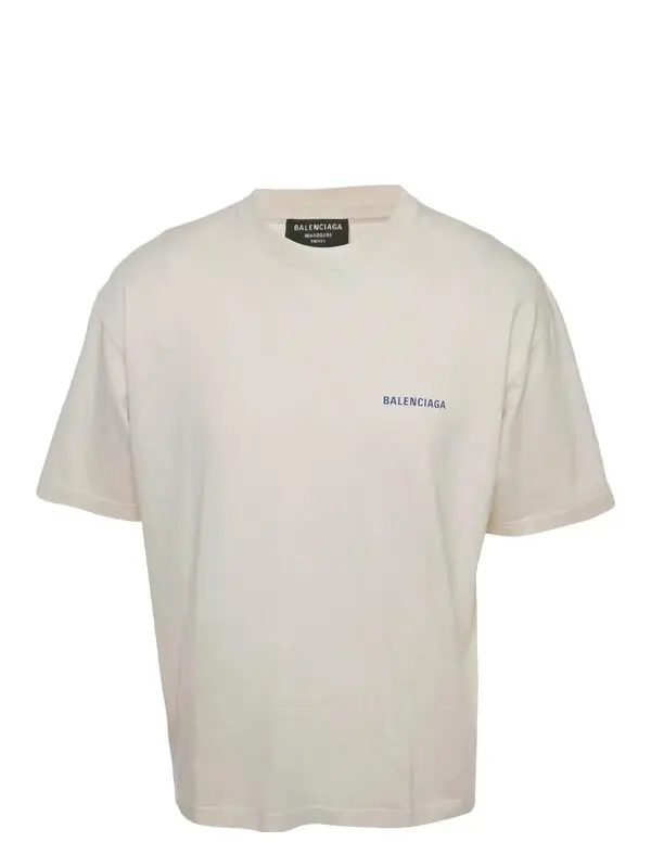 Balenciaga Logo-print T-shirt - Neutrals