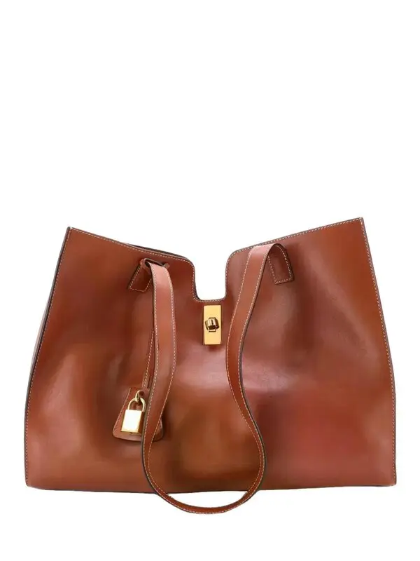 Celine Cabas 16 Bag Smooth Calfskin Tote Bag - Brown