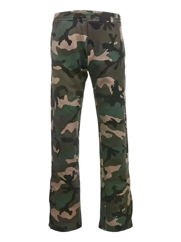 Valentino Garavani Camouflage-print Vlogo Track Pants - Green